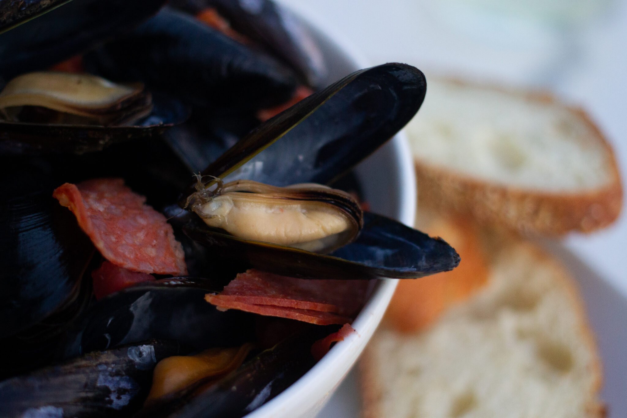 How to Cook Mussels + Recipe with Wine + Salami | Edible Times