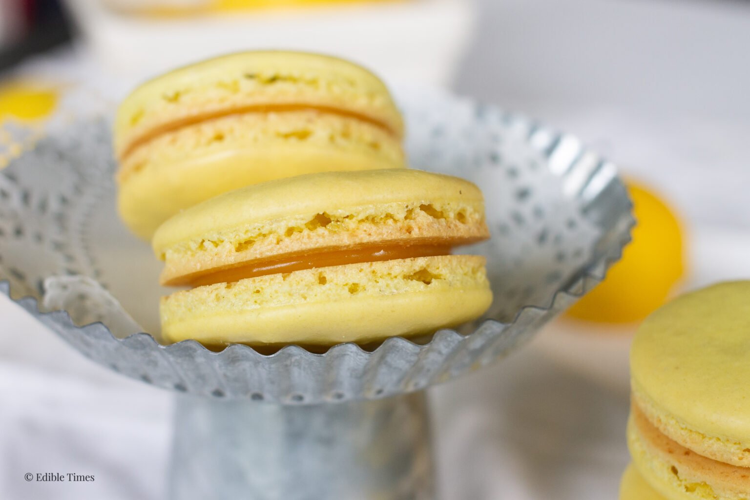 Marvelous Lemon Macarons Recipe | Versatile | Edible Times