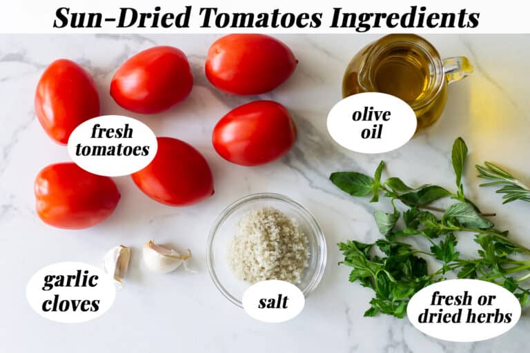 Homemade Sun-Dried Tomatoes in Oil [Oven or Air Fryer] | Edible Times